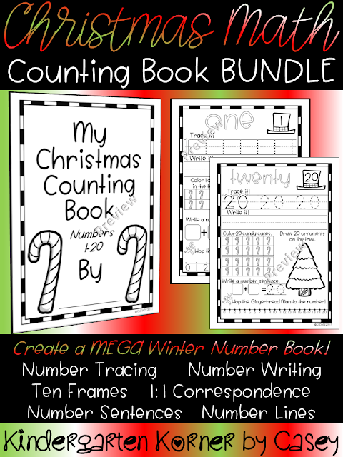 Christmas Math Activities for Kindergarten - Kindergarten Korner - A ...