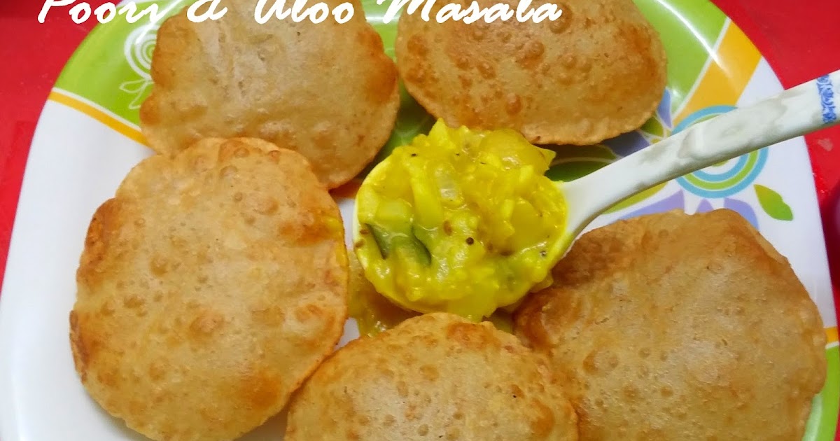 Poori with Aloo Masala / Poori Masala / Poori Kizhangu Recipe: