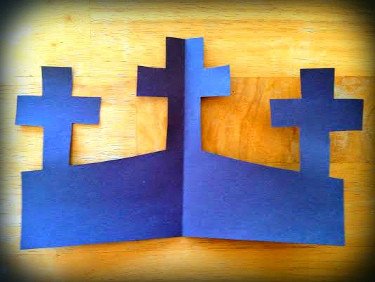 Lisa Bonita: Three Crosses Silhouette Easter Craft