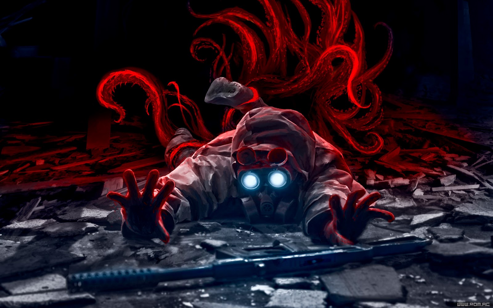 Red Ninja Wide Screen HD Wallpaper | Windows 8 HD Wallpapers