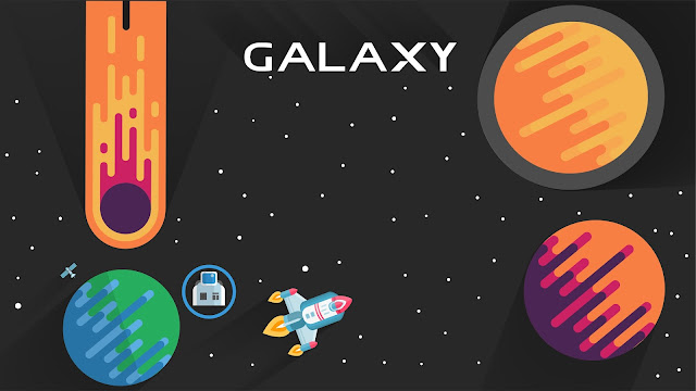 Galaxy Flat Design ~ EVOLVERGE