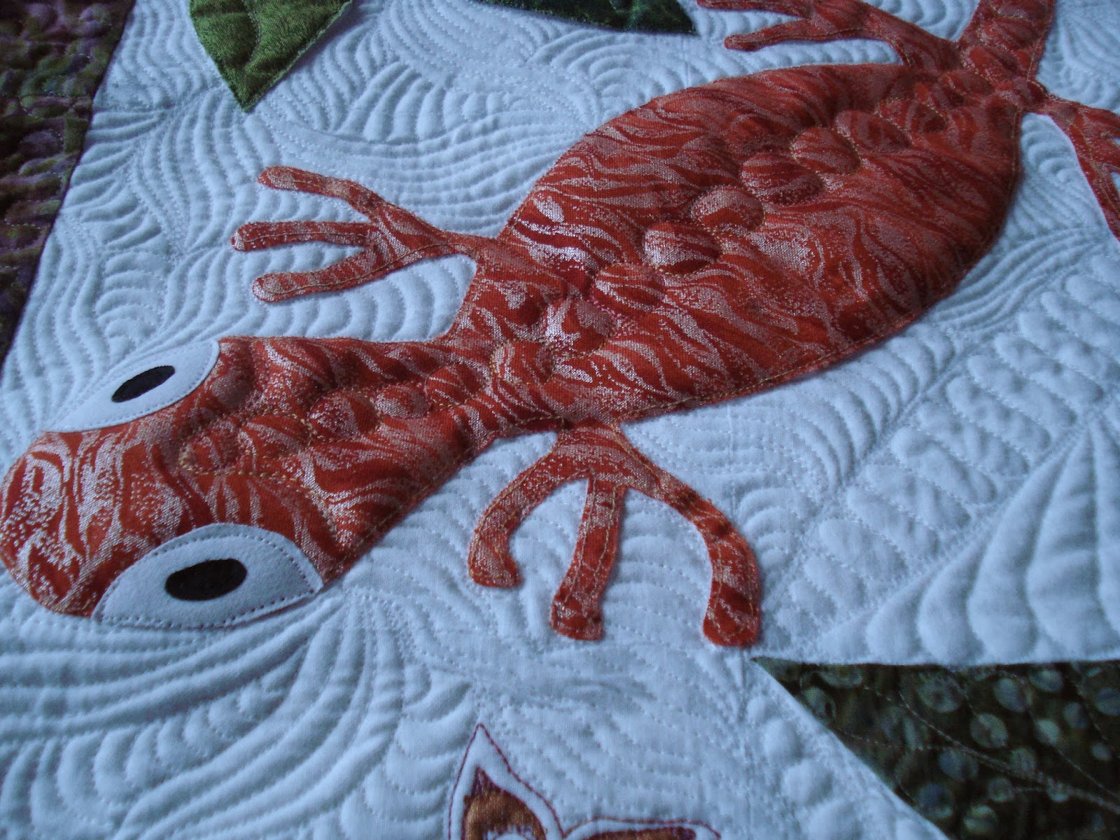 The Nifty Stitcher: Gecko Quilt