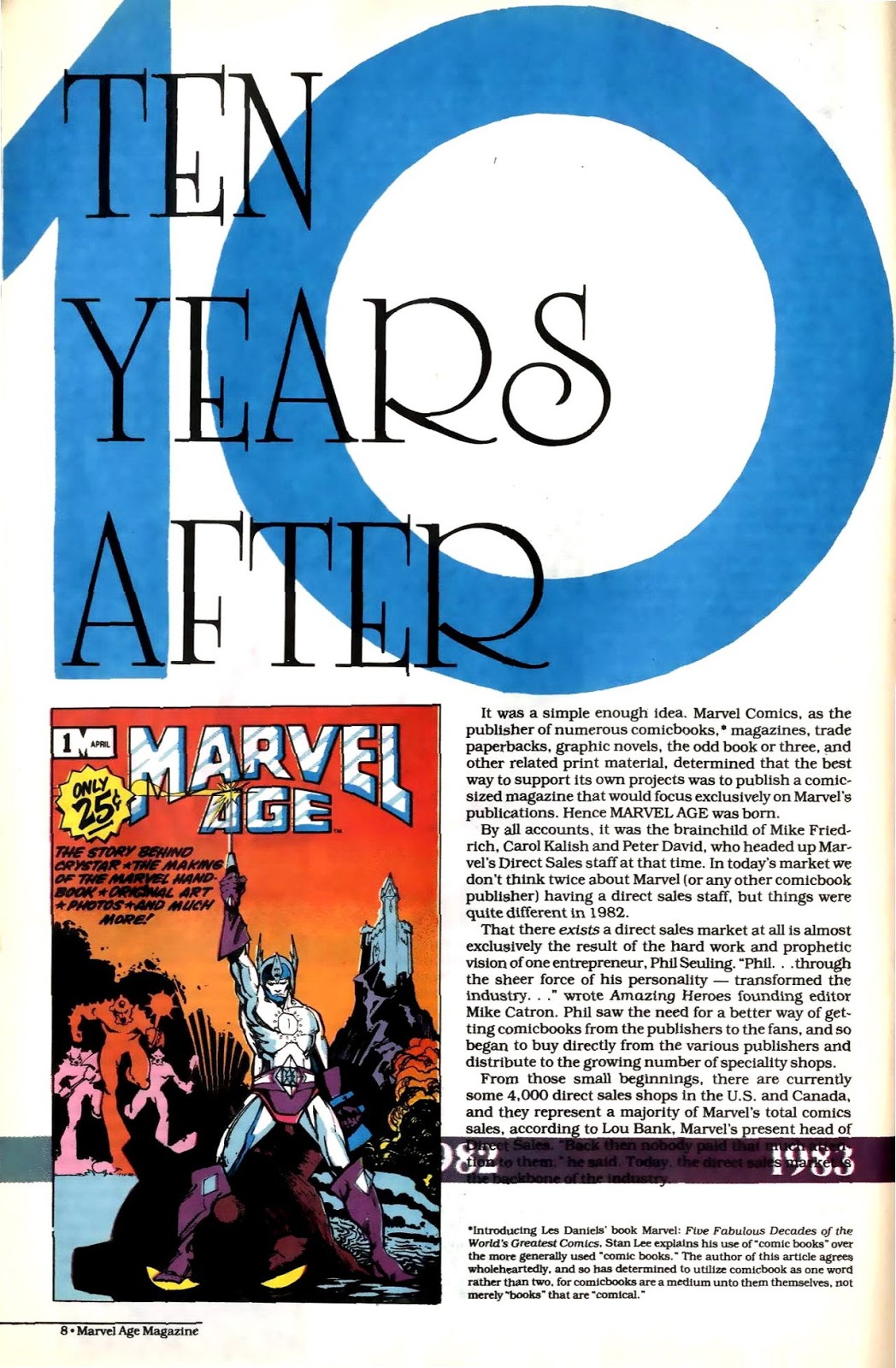 STARLOGGED - GEEK MEDIA AGAIN: 1993: MARVEL AGE MAGAZINE CELEBRATES 10 ...