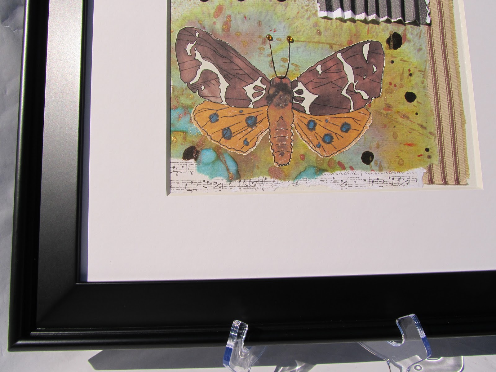 Hastypearl: Mixed Media Moth Collage Hastypearl