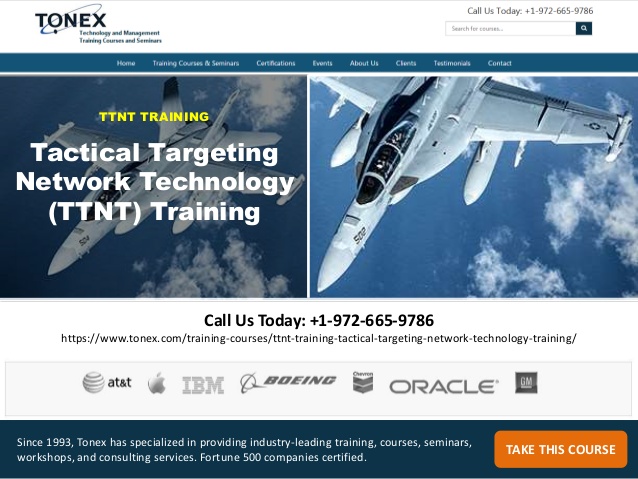 Tactical Targeting Network Technology ( TTNT ) Training