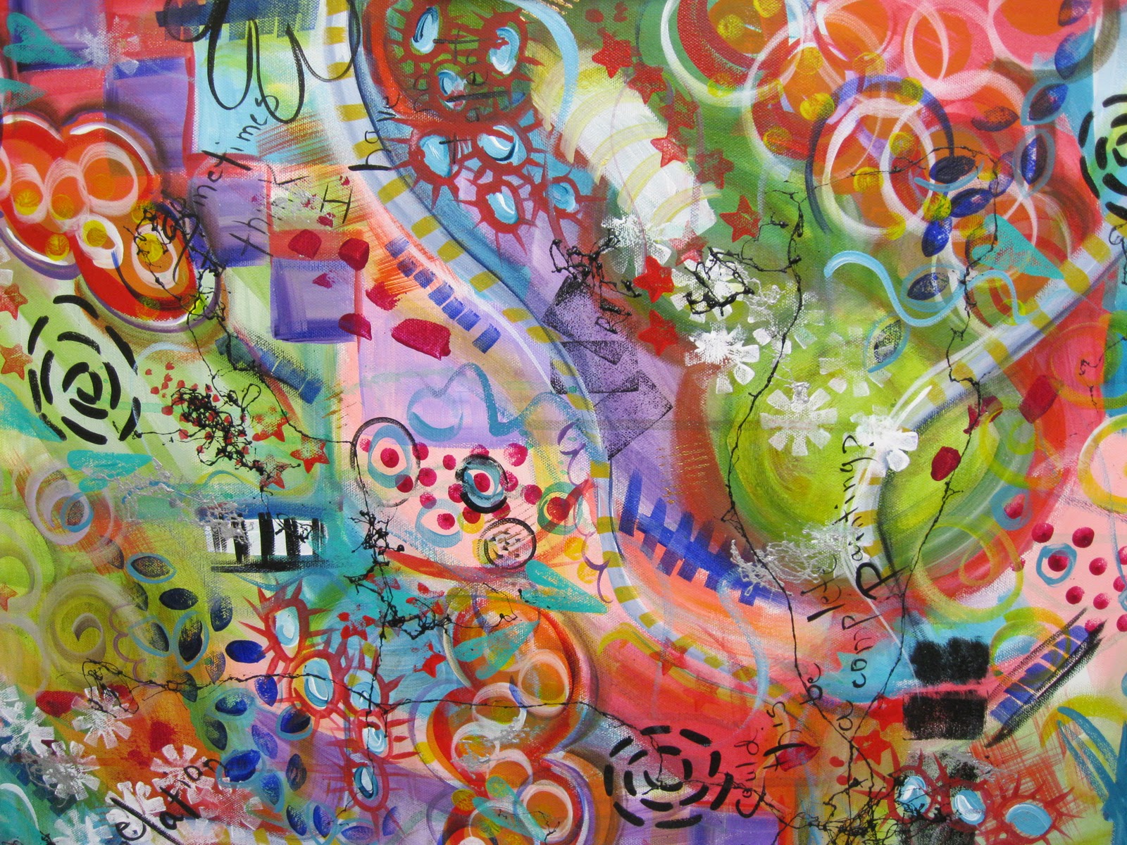 Sparkle and Spin - The Art of Sunny Carvalho: Progressive Painting