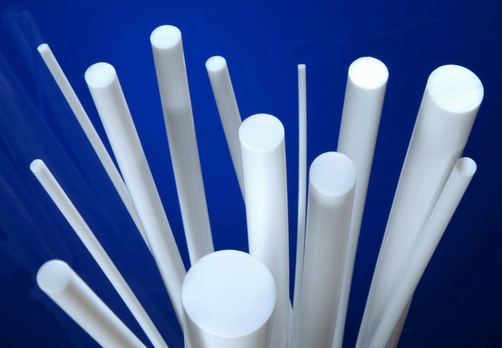 White Teflon Rod Dia1.25",PTFE Rod - PTFE Plastic Tube Extrusion ...