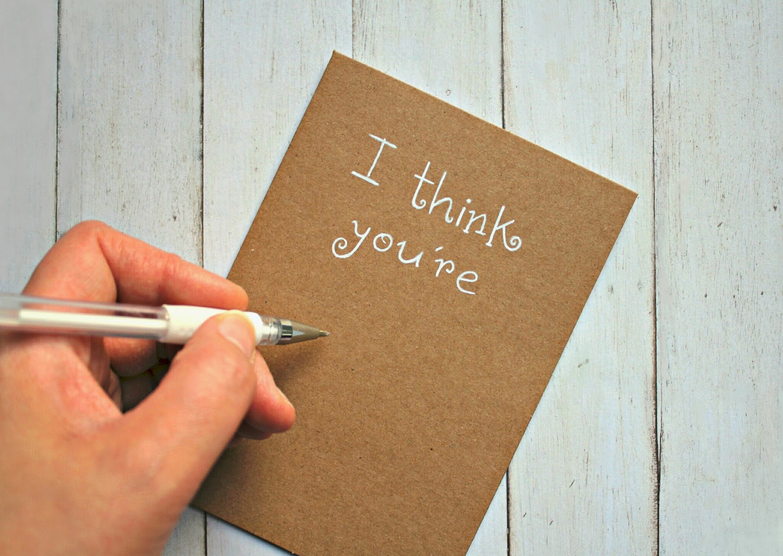 Thoughtful Types: DIY: Easy card for snail mail lovers