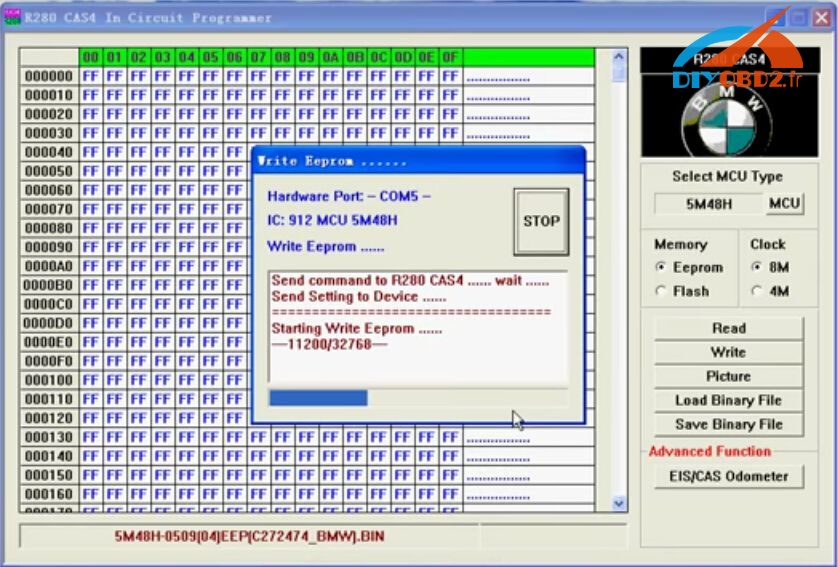 R280 plus BDM programmeur lire écrire BMW CAS4 5M48H 1N35H rapide ...
