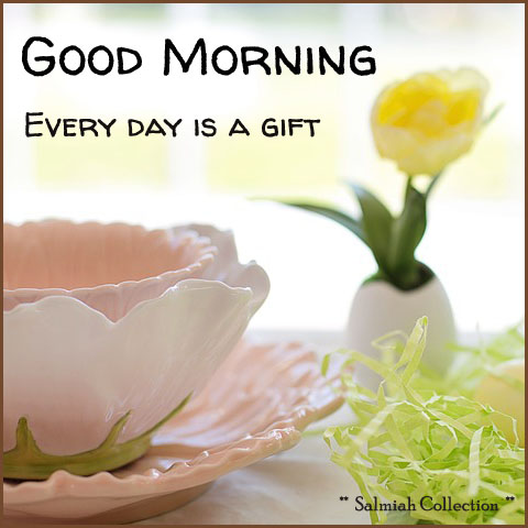 Good Morning Wish 39: Every day is a gift - Salmiah Collection