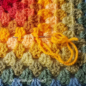 The Patchwork Heart: Sewing in ends tutorial