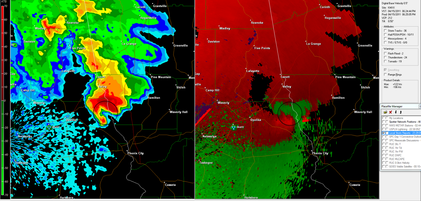 The Original Weather Blog: Very Impressive Supercell Alabama/Georgia Border