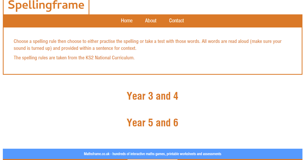 Booster Literacy Year 5 : Spelling Frame