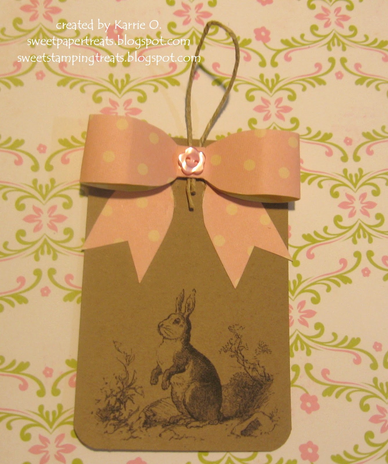 SWEET PAPER TREATS: Vintage Rabbit Tags