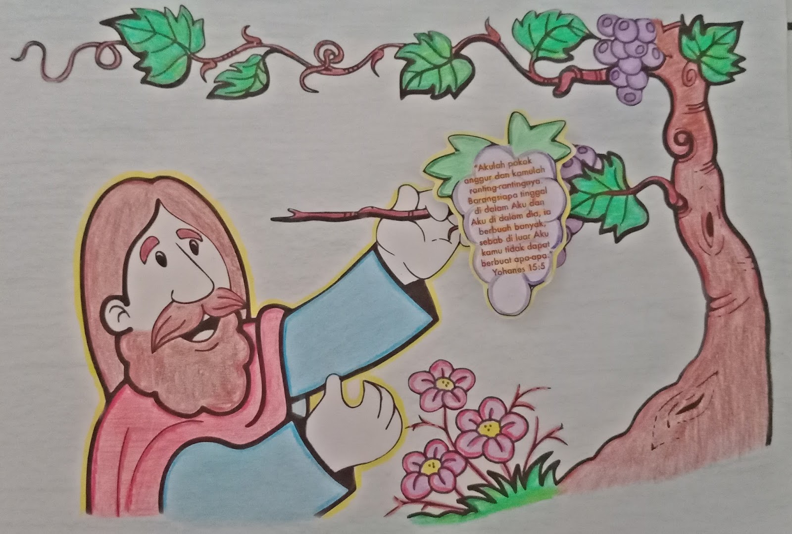 Tahun B~Hari Minggu Paskah V~Yesus pokok anggur dan kita carang ...