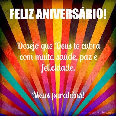 Aniversariantes do Dia: Parabéns a todos os aniversariantes deste Dia.