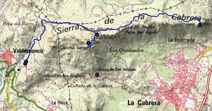 Vereda y Senda : Sierra de La Cabrera