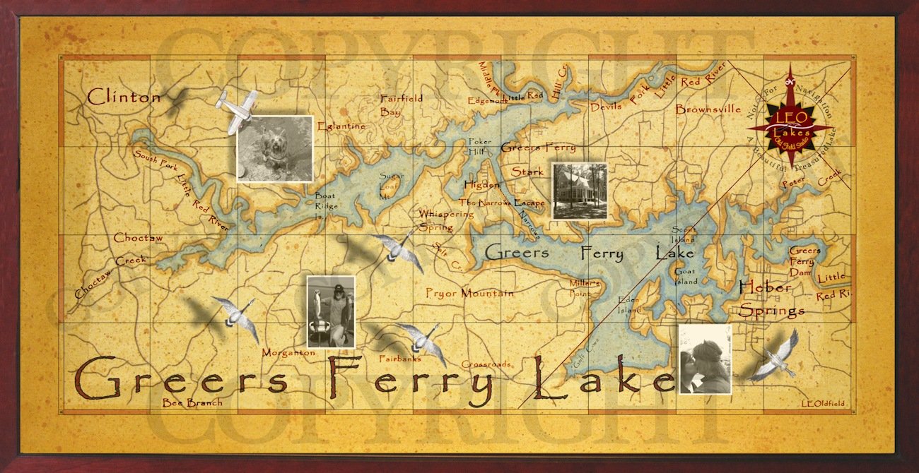 Map Of Greers Ferry Lake Ar - Printable Maps Online