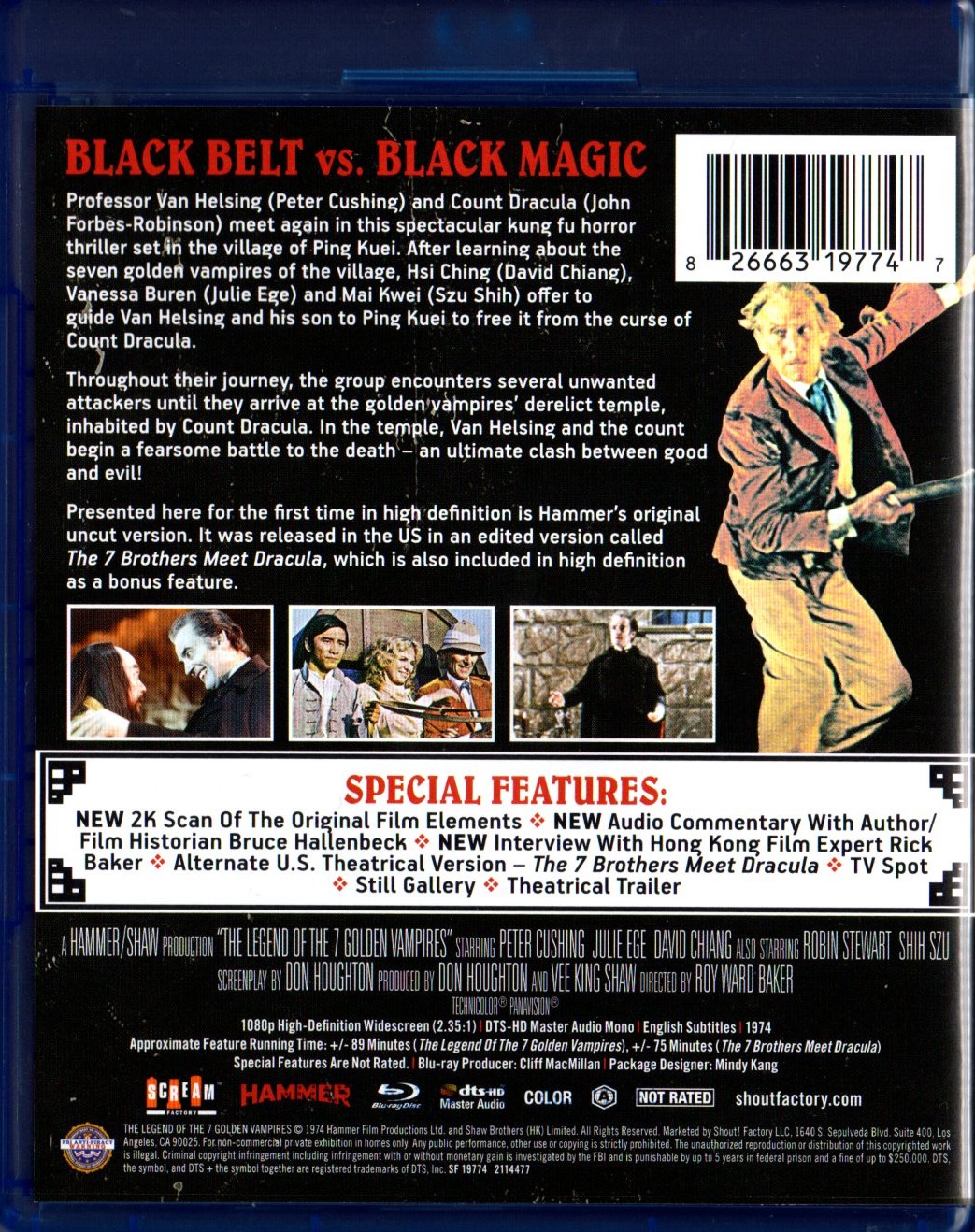 The Legend of the 7 Golden Vampires (Scream Factory) Blu-ray Review ...