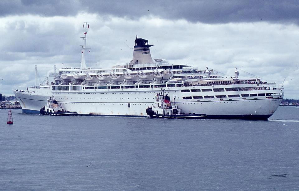 S.S. "GUGLIELMO MARCONI": "MARCONI" back in Genova at the end of her ...
