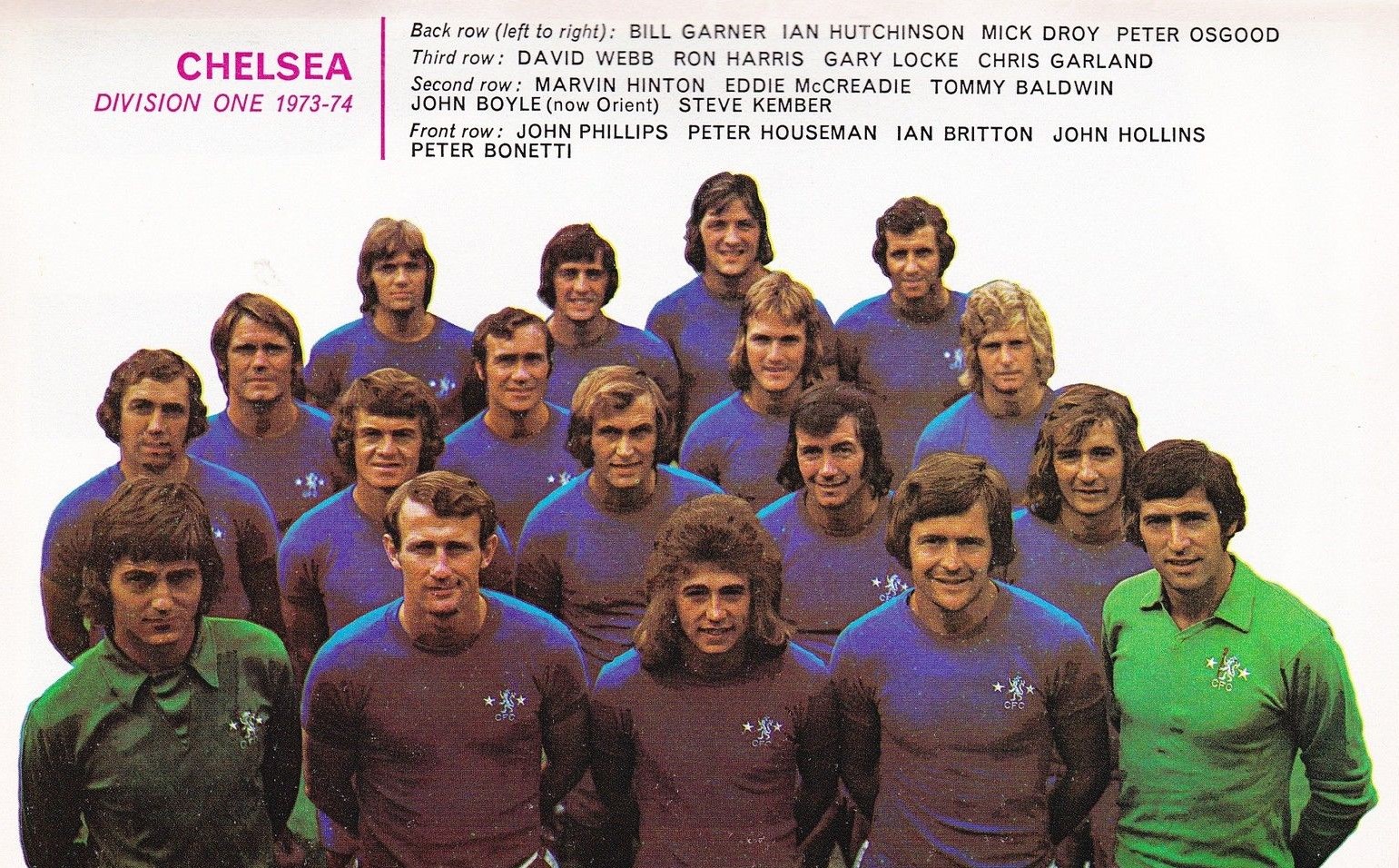 English Football Retro TV: Chelsea 1973/74.