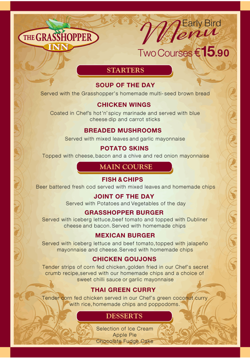 Dublin Hot Spots: Bar / Restaurant - The GrassHopper Inn.