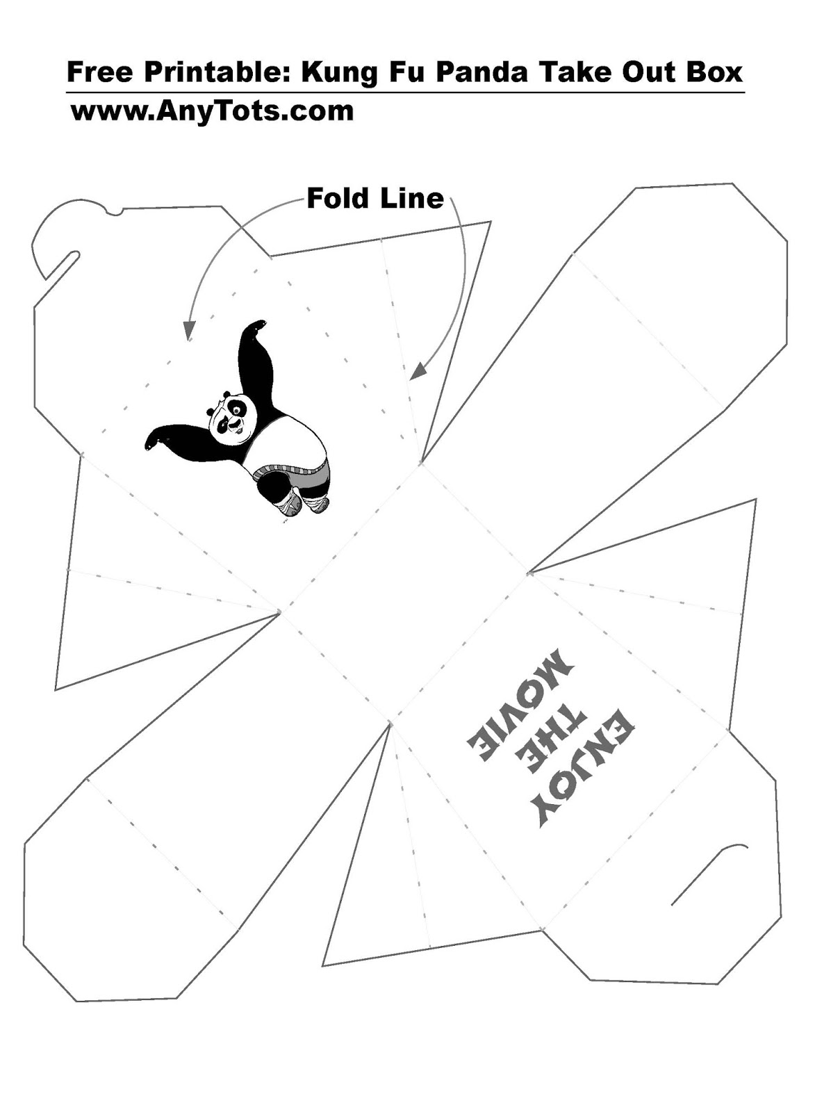 Kung Fu Panda Party Ideas: Free Printable Chinese Take Out Box + Movie ...