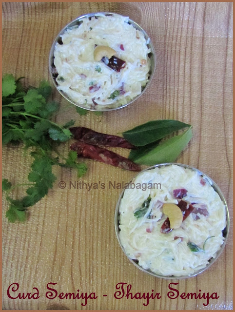 Curd Semiya | Thayir Semiya |Nithya's Nalabagam
