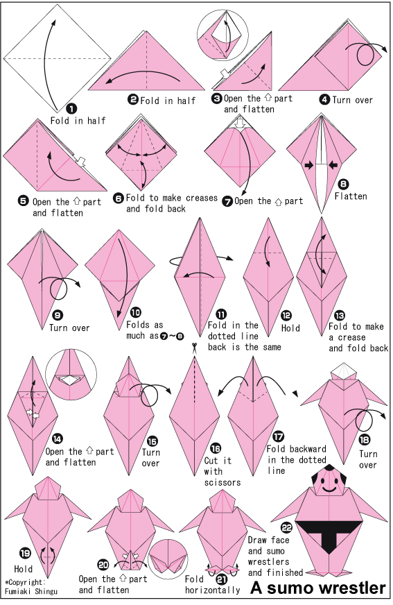 Origami: A Sumo Wrestler!