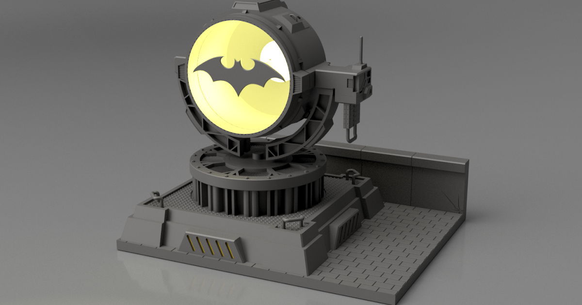 Bat Signal WIP | The3Dprinting 3D print Dioramas, Models and Props