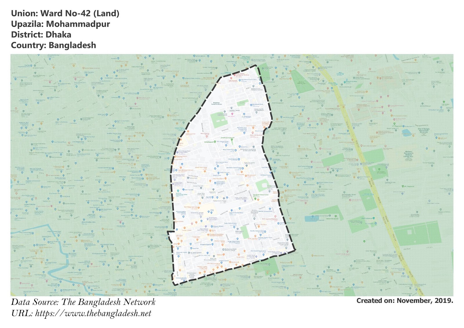 Ward No-42, Mohammadpur, Dhaka