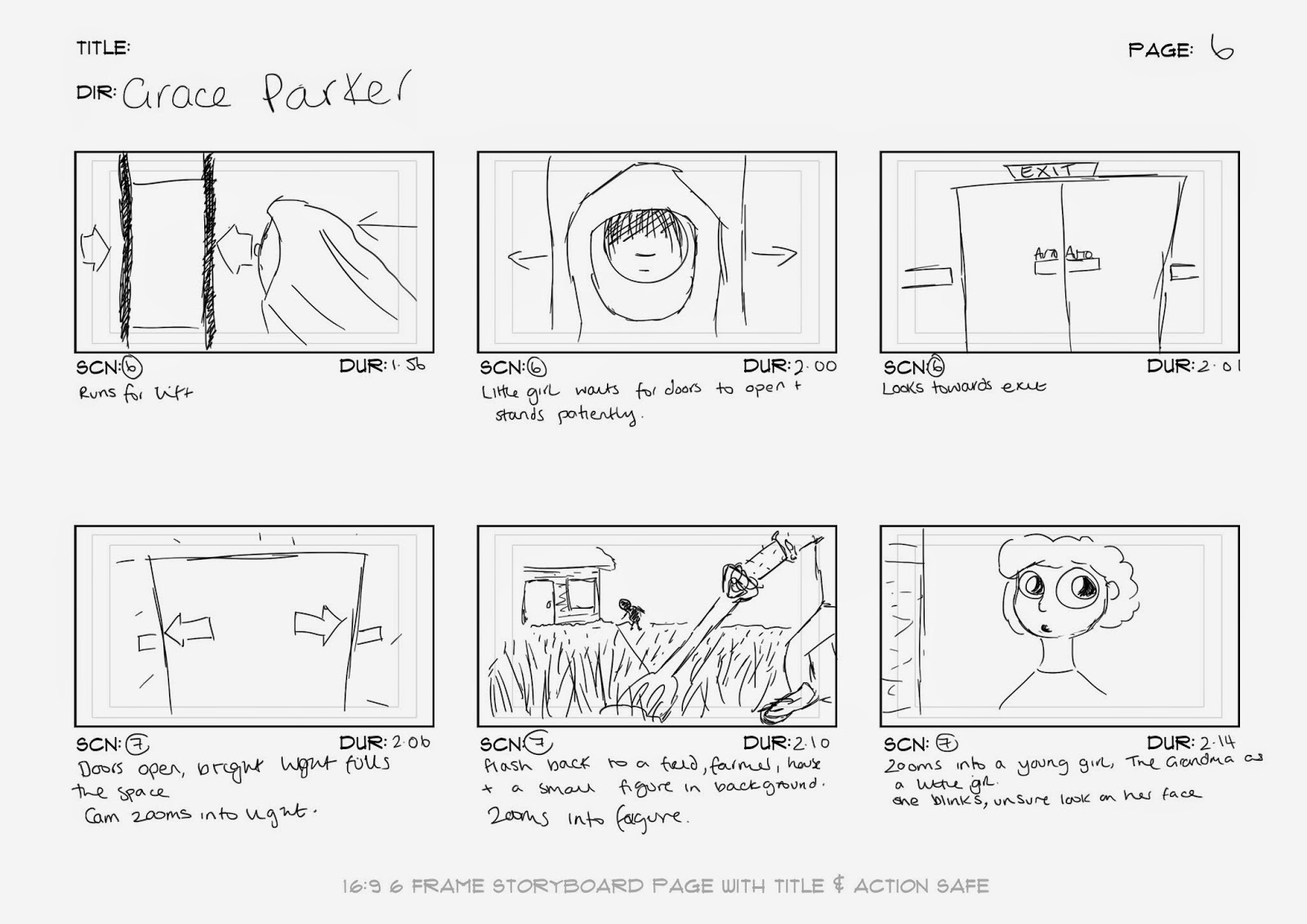 Final Major Project: Second Storyboard for timing session