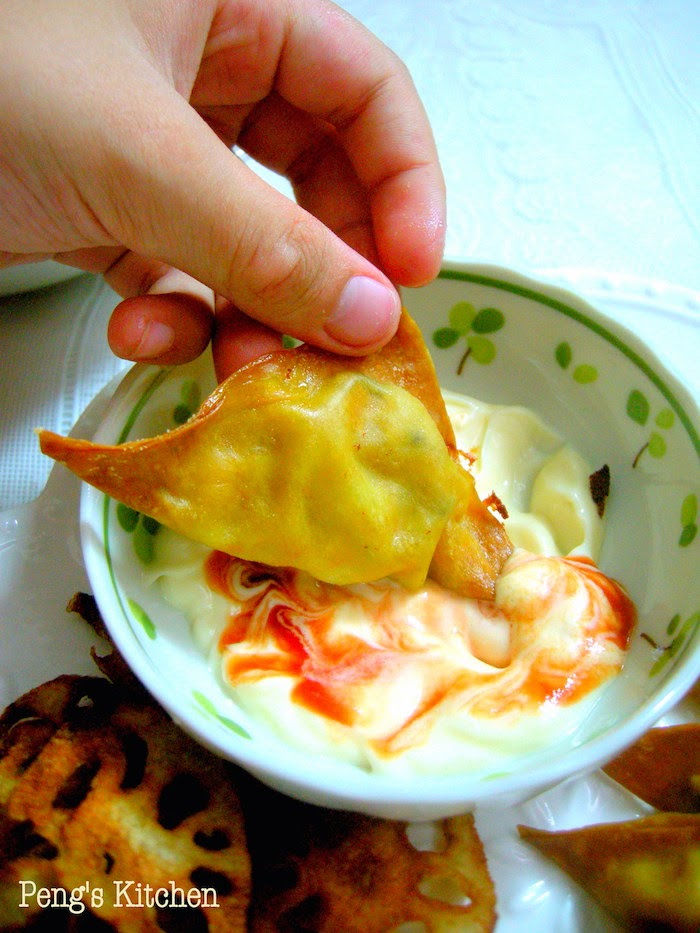Peng's Kitchen: Baked Potato Wonton