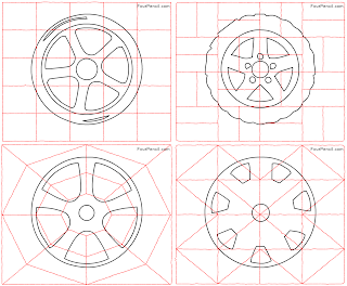 Four grid: Free printable Wheel grid line drawing worksheet/activity ...