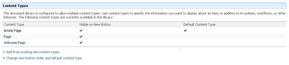 The SharePoint Hive: Setting default values for Content Types on ...