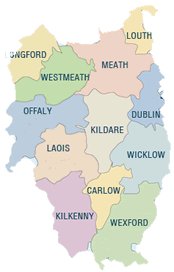 Leinster Ireland Map