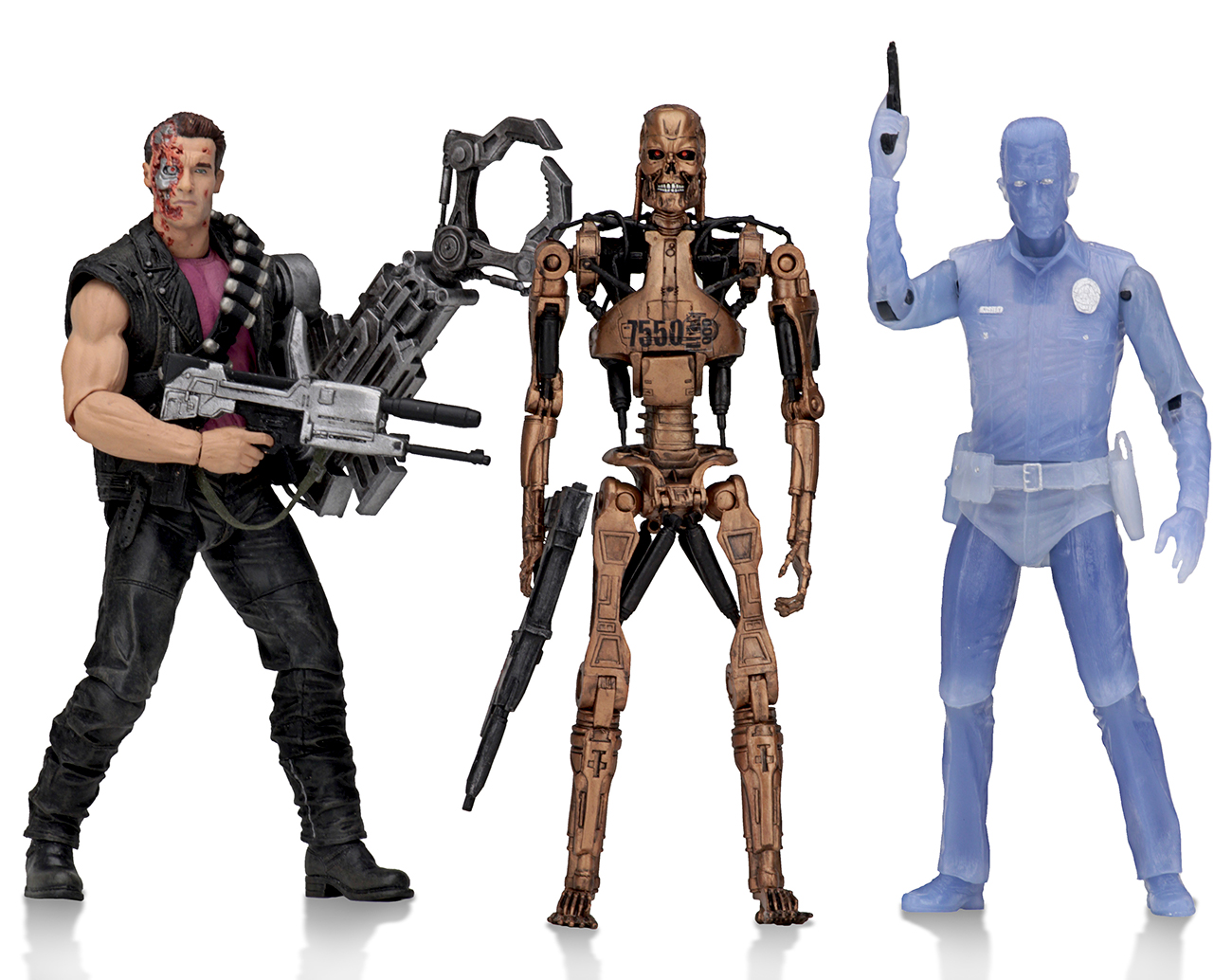 Terminator 2 - Kenner Tribute T-1000, T-800 y Metal Mash Endoskeleton ...