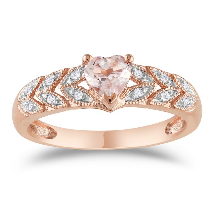 Kari LikeLikes: Pink Gold Heart Flower Ring