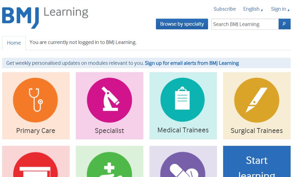 موقع BMJ Learning بيحتوي على مئات الـ learning modules | دكتور عمار خليل