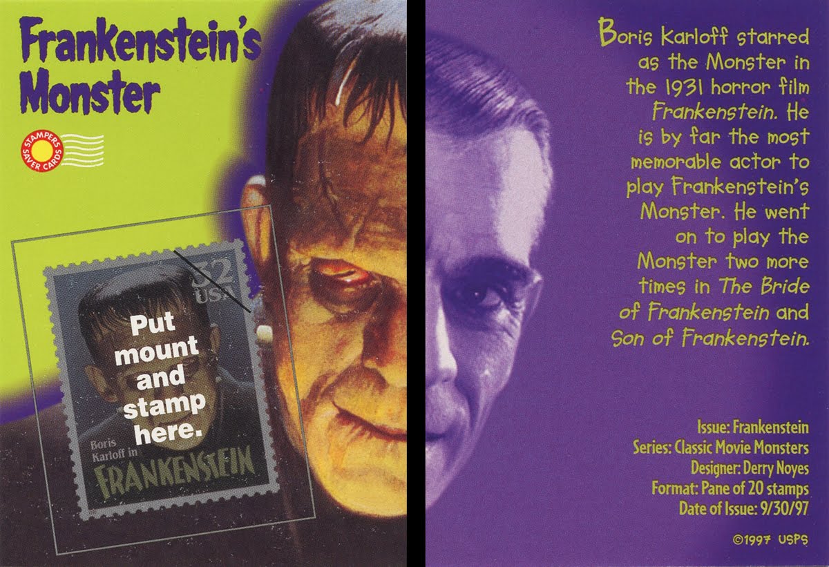 Weird Hollow: UNIVERSAL MONSTERS POSTAGE STAMPS