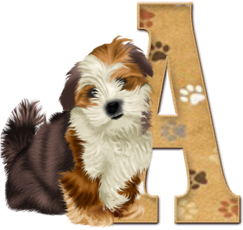 Alfabeto con lindo perrito. - Oh my Alfabetos!