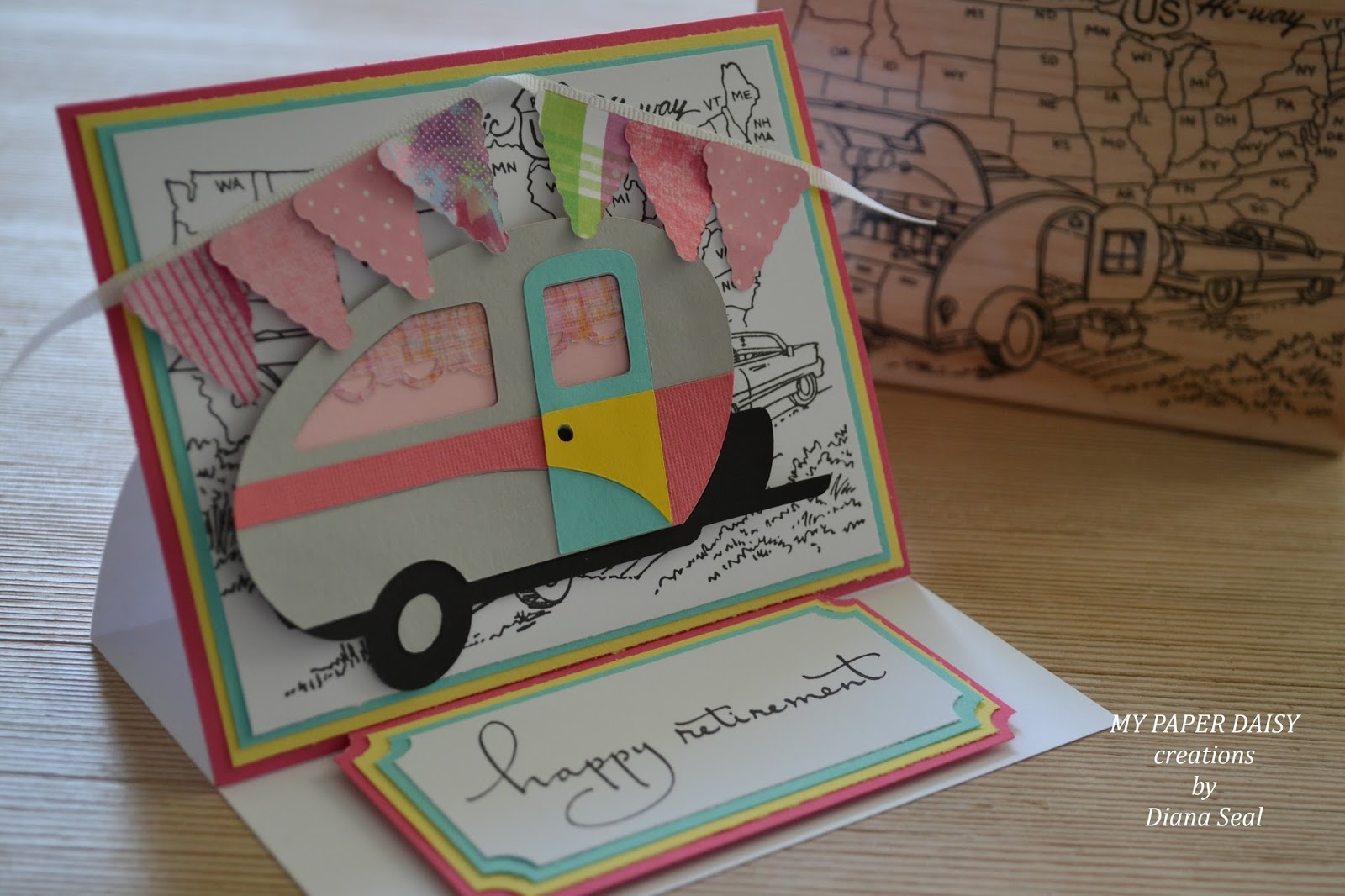 My Paper Daisy: A Happy Camper Retirement Card!