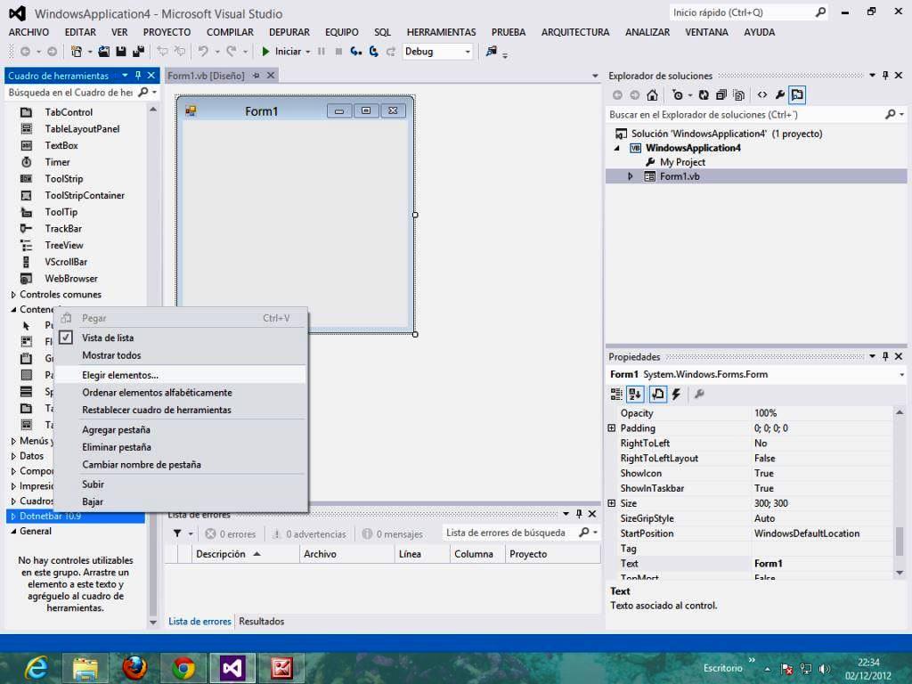 Integrar manualmente DotNetBar Components a Visual Basic NET