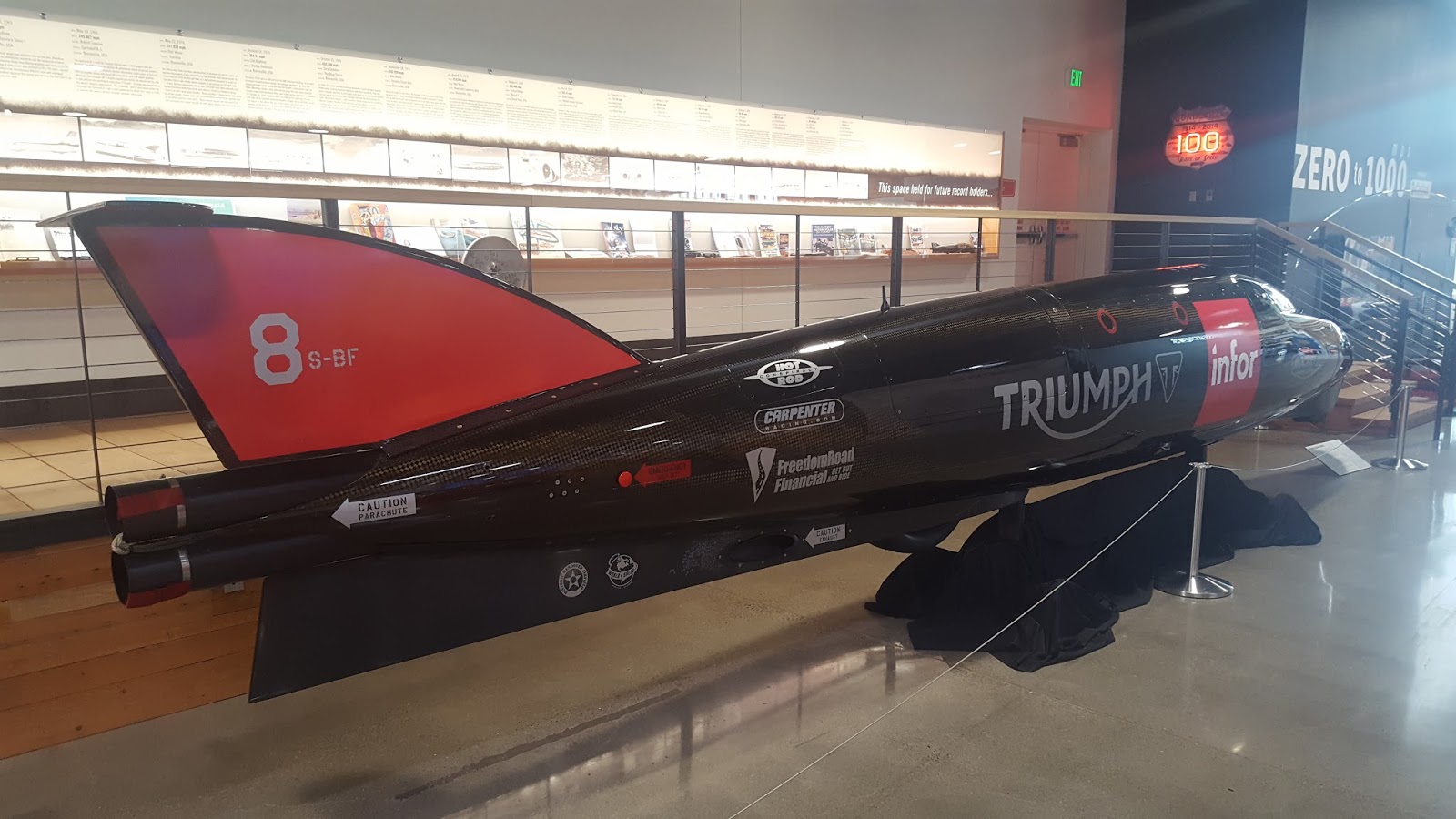 POPPA WHEELIE: Infor Triumph Rocket Streamliner