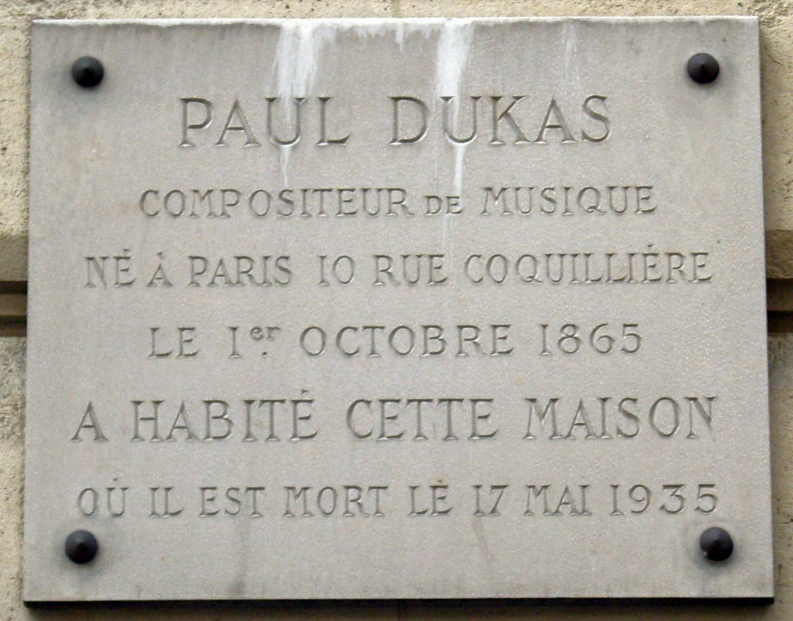 Efemérides Musicales: Paul Dukas