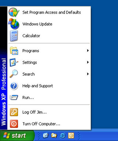 Add your own text on Windows XP Start Button. - TechGroovers