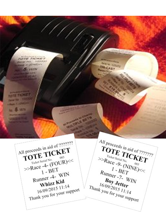 Tote Ticket Printing System , Race Night Ticket Print System: Important ...