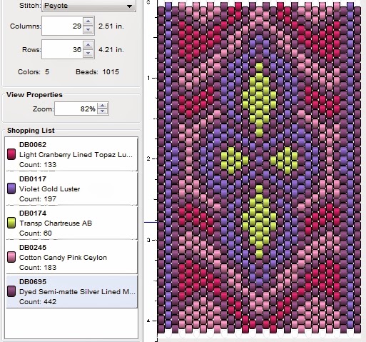 Imaginesque: Beading: Peyote Stitch Pattern 16