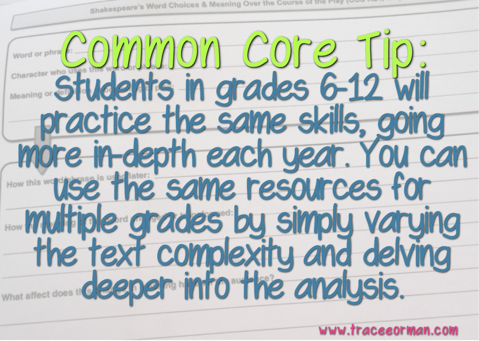 Mrs. Orman's Classroom: Common Core State Standards: Tip #2 for ...