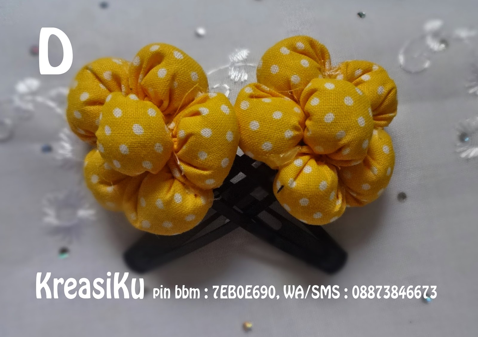 KreasiKu Handmade & Craft: Jepit Bunga Perca